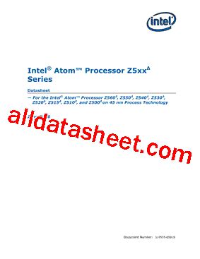 Z530 Datasheet(PDF) - Intel Corporation