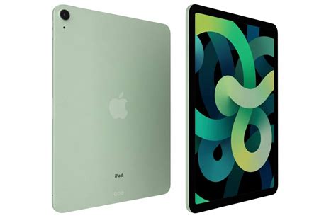 Apple iPad Air 4 2020 Green - 3D Model by Rever_Art
