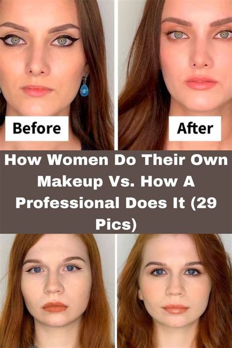 How women do their own makeup vs how a professional does it 29 pics – Artofit