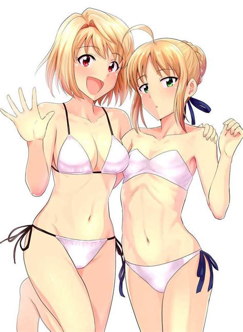 Arcueid Brunestud and Artoria Pendragon (Saber) by Gabrielescala2306 on ...
