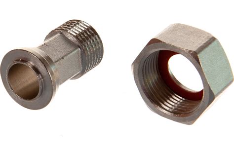 Штуцер с накидной гайкой, с ушком для пломбы PRO AQUA 1/2x3/4 18-m15x ...