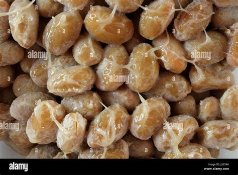 Fermented Soybeans, Natto, Japanese snack Stock Photo - Alamy