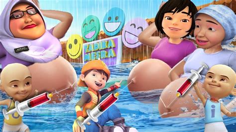 CIKGU MELATI, CIKGU JASMIN DAN CIKGU BESAR DI SUNTIK HAMIL UPIN IPIN & BOBOIBOY SAAT BANJIR ...