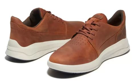 Кроссовки Timberland Bradstreet Leather Oxford коричневые купить.