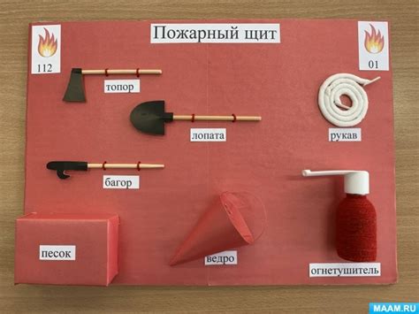 Макет «Пожарный щит» (1 фото). Воспитателям детских садов, школьным ...