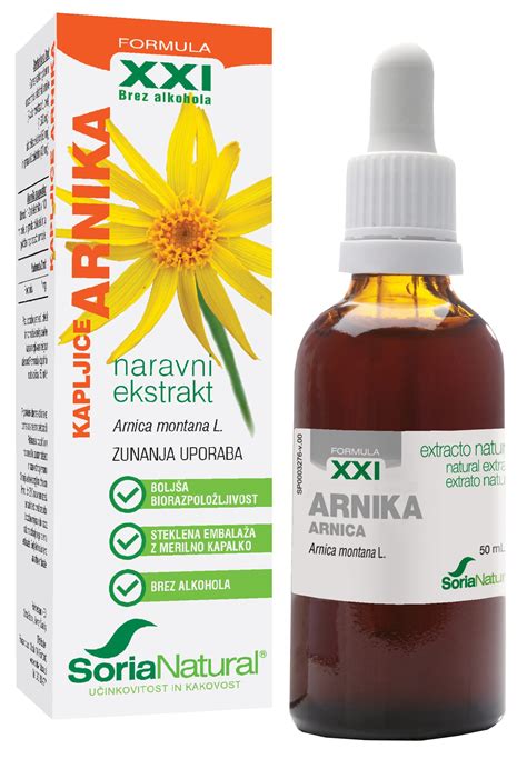 Arnika brezalkoholne kapljice XXI - Soria Natural