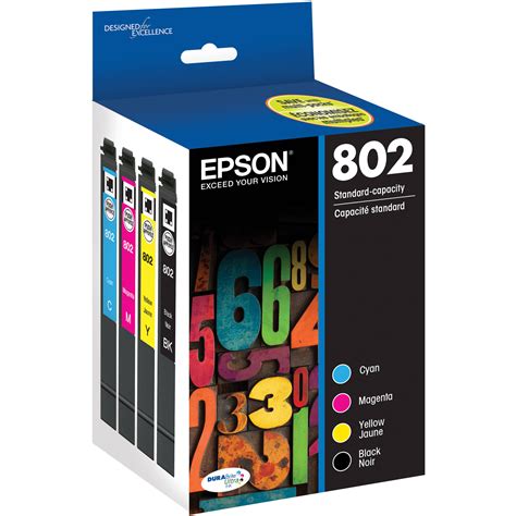 Epson 802 DURABrite Ultra Standard-Capacity Ink T802120-BCS B&H
