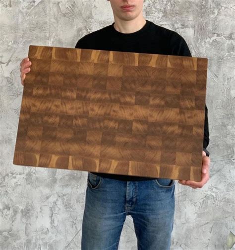Торцевая разделочная доска деревянная дуб 40x50x4,5 – фото, отзывы ...