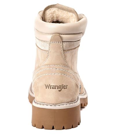 Ботинки женские Wrangler Creek Fur S Wl92500-182 кожаные зимние бежевые ...