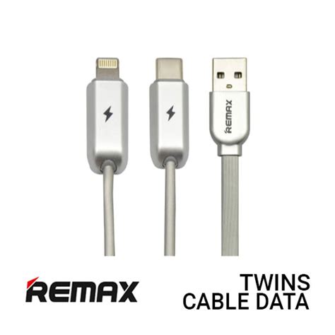 Remax Cable 3IN1 Twins - Silver Harga Terbaik
