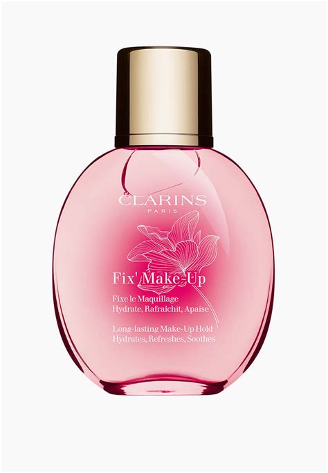 Спрей для фиксации макияжа Clarins с цветочным ароматом, увлажняющий и ...