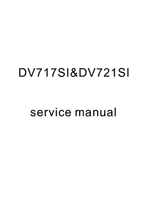 BBK DV717SI,DV721SI Service Manual download, schematics, eeprom, repair ...