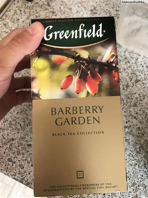 Чай Гринфилд (Greenfield) Barberry Garden(Барбарис) - «Вкусно и ...