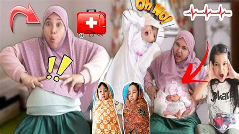Kasihan | Ibu Hamil Lucu Sakit Perut Mau Melahirkan Bayi Kembar Dua - YouTube