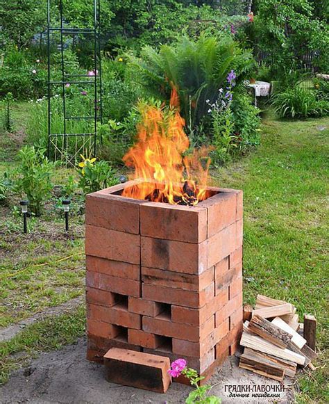 Печка для сжигания мусора на даче своими руками чертежи размеры