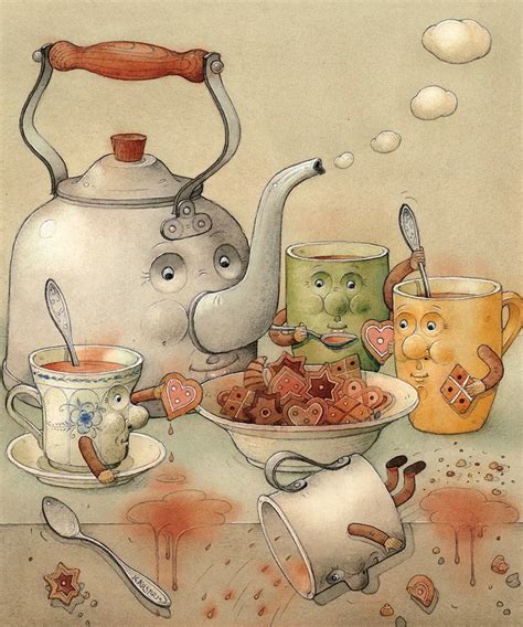 Чайно-кофейная тема в картинах разных художников | Coffee art, Tea time ...