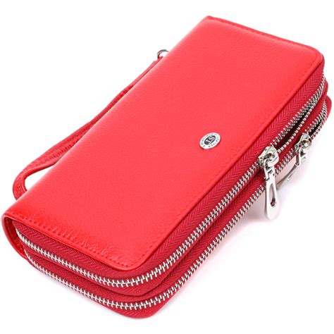 Женский кожаный кошелек 18,5х9,5х4 см ST Leather Красный (2000002707493 ...