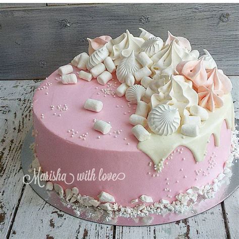 Лёгкий и нежный торт для юной девушки🌸🌸🌸Пусть ваша неделя начнётся так ...