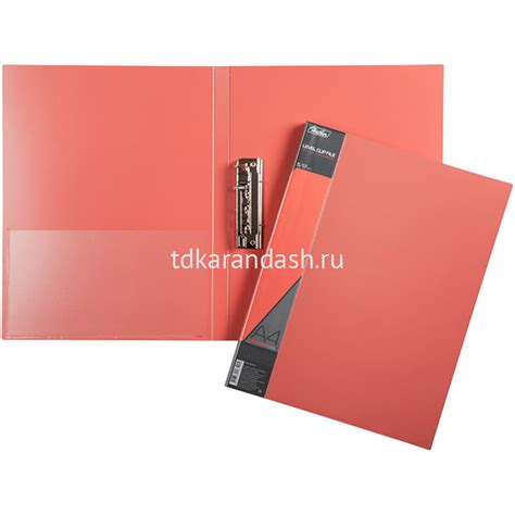 Папка с боковым прижимом "Standard" А4 пластик 0,70мм с внутренним ...
