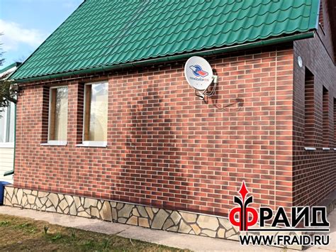 Отделка фасада дома клинкерной плиткой под кирпич фото