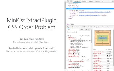 CSS files load order mismatch in prod and dev envs · Issue #188 · webpack-contrib/mini-css ...