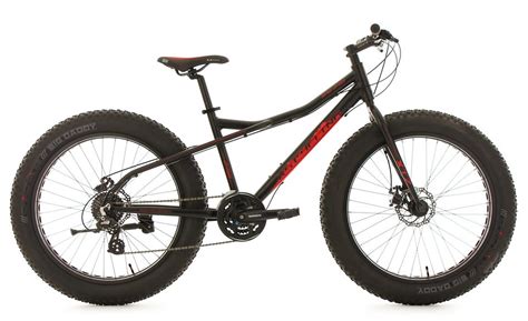 KS Cycling Fatbike Herren, 26 Zoll, schwarz, 24 Gang Shimano Altus ...