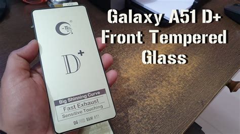 Samsung Galaxy A51 D+ Tempered Glass Guard Screen Protector | MobileZon ...