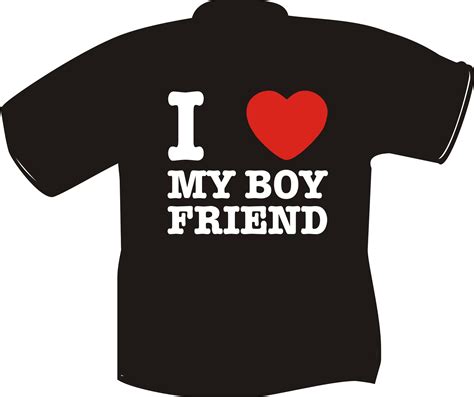 T-Shirt I love my Boyfriend - Textildruck Berlin