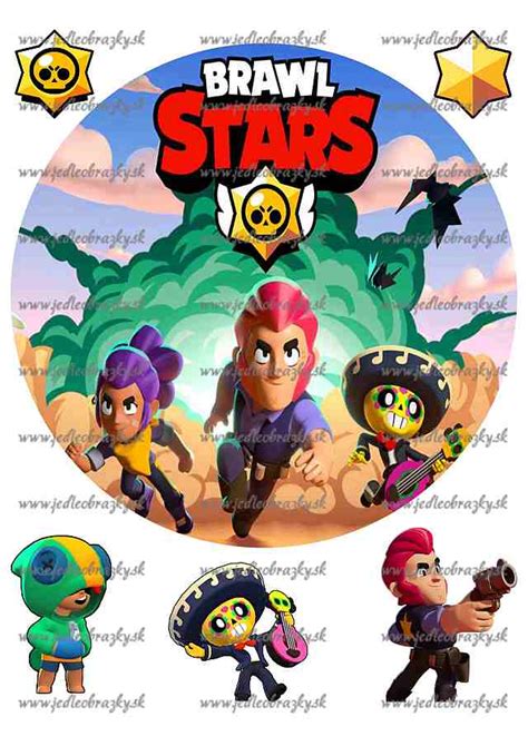 Brawl Stars jedlý obrázek na dort