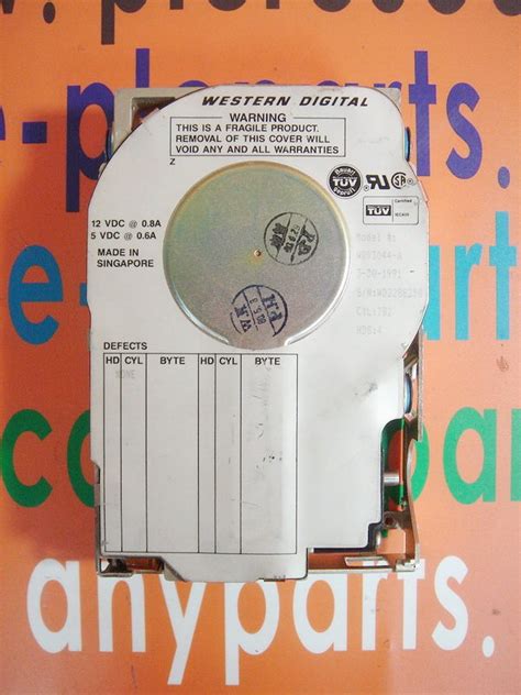 WESTERN DIGITAL Hard Drive WD93044-A / WD93044-A32-10M / PN:99-004036 ...
