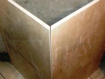Измих плочките при 45 градуса: характеристики на рязане под ъгъл ...