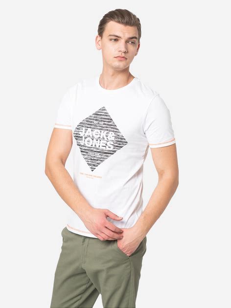 Футболка длинная мужская Jack & Jones 173046 XL Белая (LV2200004635767 ...