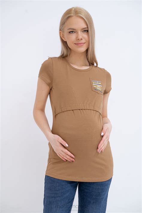 Футболка для кормления мм103-011202 Кофе купить оптом - Одежда для ...