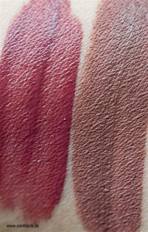 NYX Liquid Suede vs. NYX Lingerie. Die Lippenstitfe im Test.
