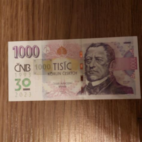 1000 KČ ČNB S PŘÍTISKEM - PAMĚTNÍ - 30 LET - VÝROČNÍ BANKOVKA - 2023 ...