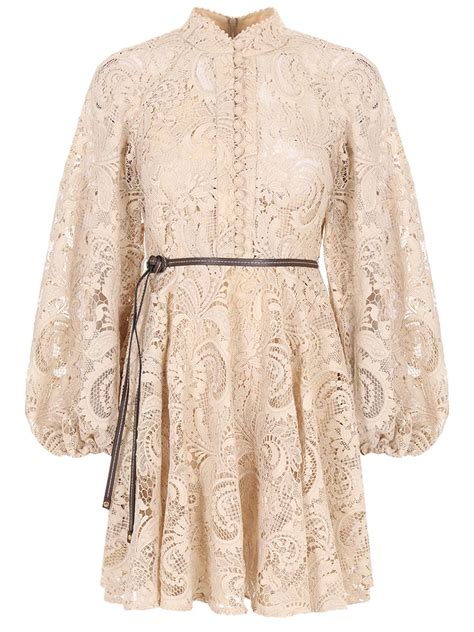 Платье кружевное от ZIMMERMANN за 102 500 рублей (цвет: бежевый ...
