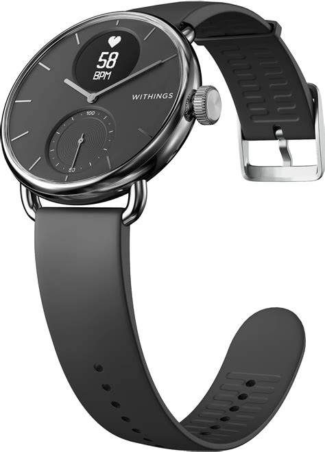 Смарт часовник Withings - Scanwatch, 42mm, черен | Ozone.bg