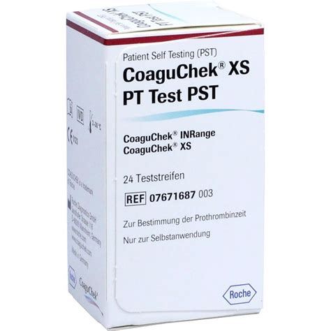 CoaguChek XS PT Test PST, 1x24 Stück, PZN 11593569 - Flora-Apotheke