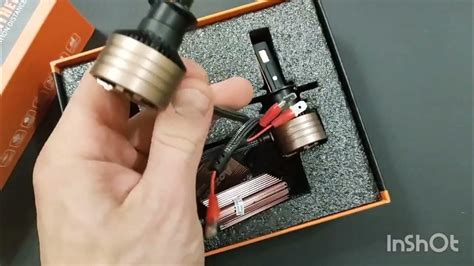 Светодиодные led лампы Aozoom 55w цоколь H1 - YouTube
