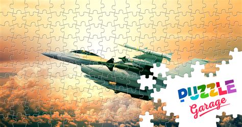 Jet plane in flight Jigsaw Puzzle (Technics, Aviation) | Puzzle Garage
