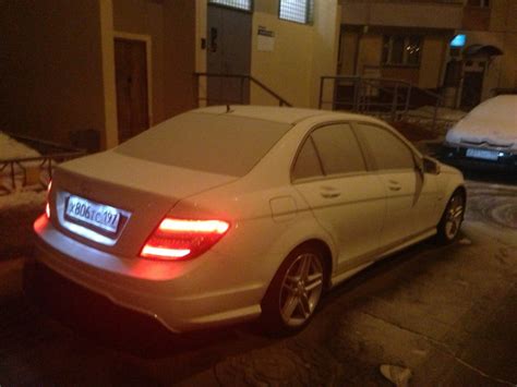 Белая тонировка :) — Mercedes-Benz C-Class (W204), 1,8 л, 2011 года ...