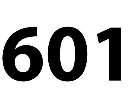 Zahl 601