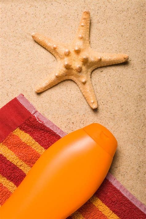 At the beach stock image. Image of lotion, fabric, cream - 3935983