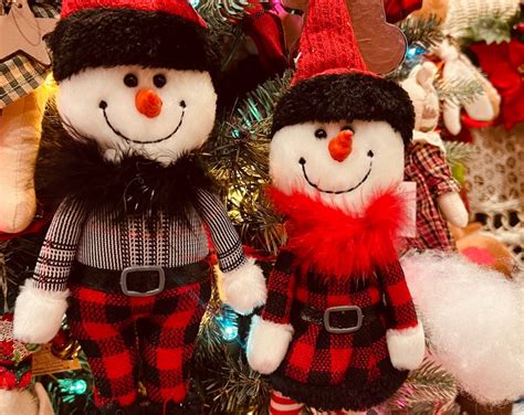 Plush Snowmen Doll - Etsy