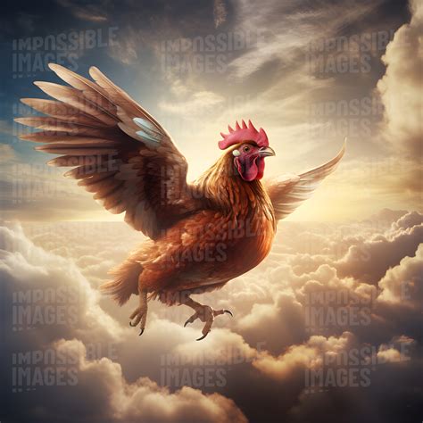 A flying chicken - Impossible Images - Unique stock images for ...