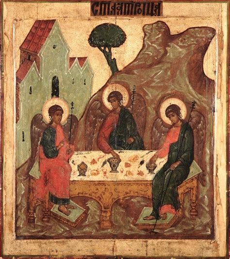 Святая Троица, икона 10,5 х 12,5 см, артикул И094719 - купить в ...