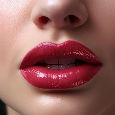 Premium AI Image | Beautiful and rosy feminine lips