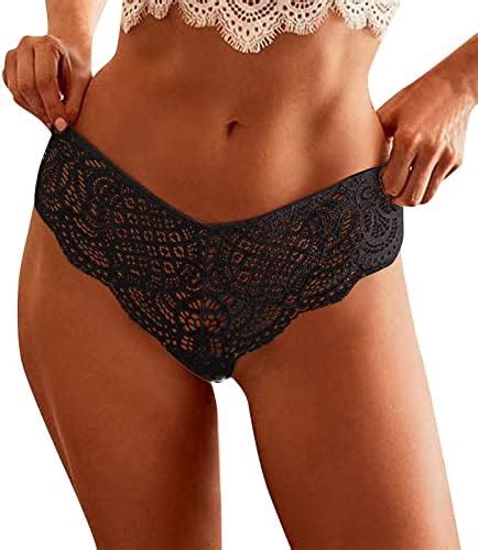 Women Panties Pink Lace Transparent Hollow Out Underwear Comfort ...
