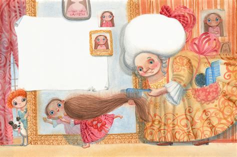 Иллюстрация Машенька-Манечка в стиле детский, книжная графика,