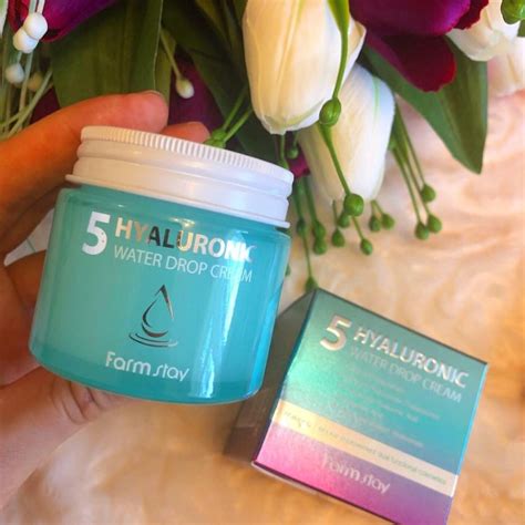 FARMSTAY 5 Hyaluronic Water Drop Cream Kem dưỡng da cấp nước căng bóng ...